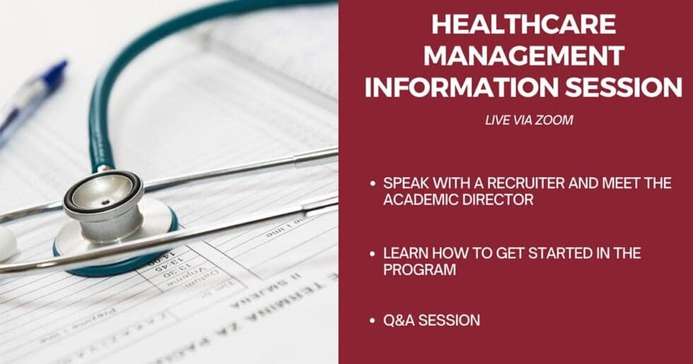 Healthcare Management Program and Admission Overview Webinars | PSC DU